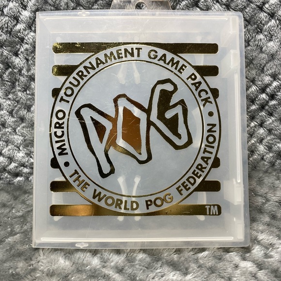 Toys | Vintage Pog Micro Tournament Game Pack Plastic Holder World Pog ...